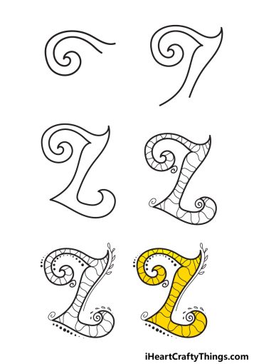 Fancy Letter Z: Draw Your Own Fancy Letter Z In 6 Easy Steps
