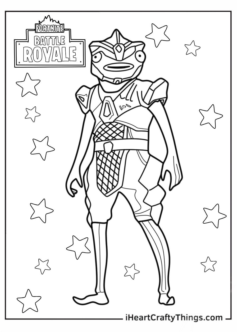60 Free Fortnite Coloring Pages (Easy Printable PDF Sheets)