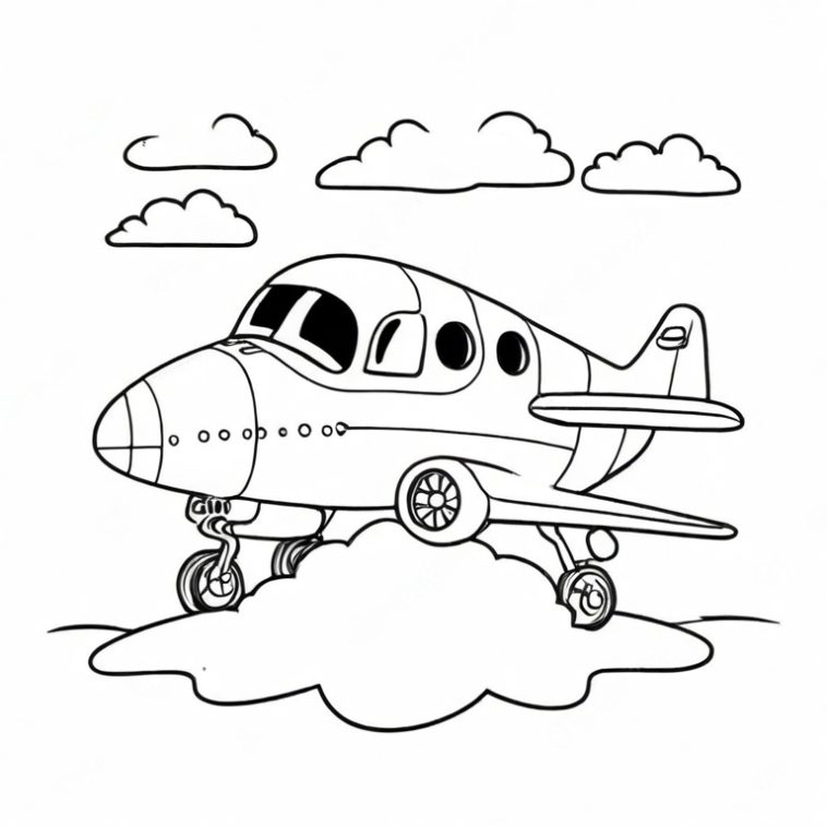 Cartoon Airplane Drawing - How To Draw A Cartoon Airplane Step By Step!