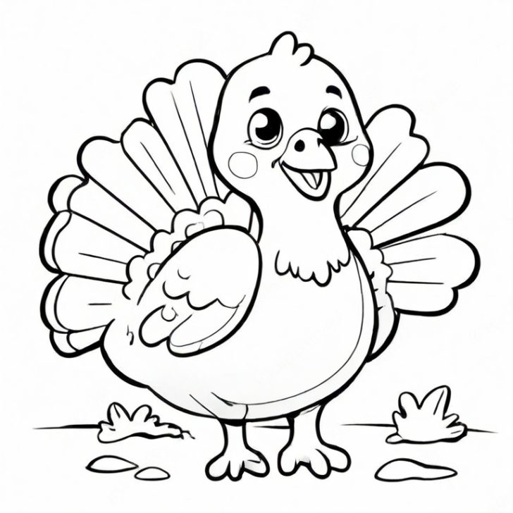 Cartoon Turkey Drawing - How To Draw A Cartoon Turkey Step By Step