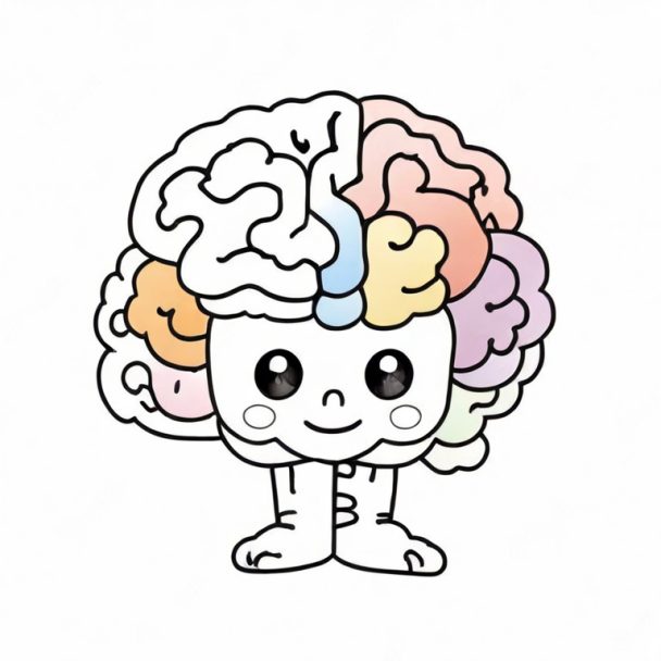 Cartoon Brain Drawing - How To Draw A Cartoon Brain Step By Step