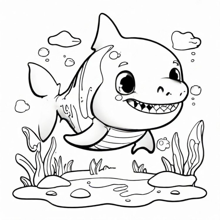 Shark Drawing - How To Draw A Shark Step By Step