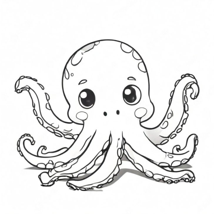 Octopus Drawing - How To Draw An Octopus Step By Step