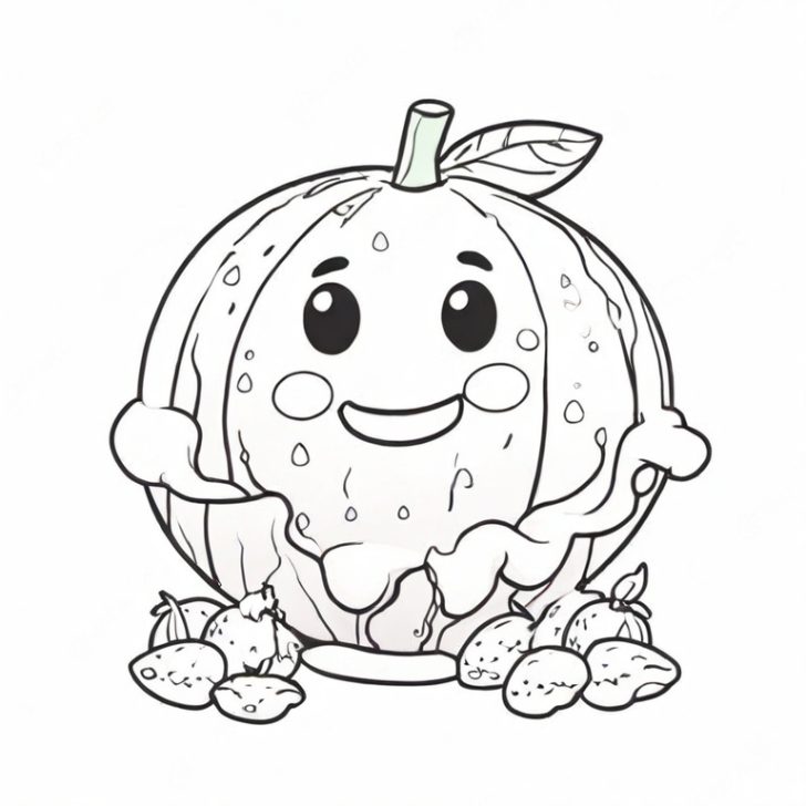 Watermelon Drawing - How To Draw A Watermelon Step By Step