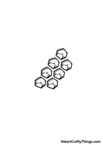 How To Draw A Honeycomb Step By Step!