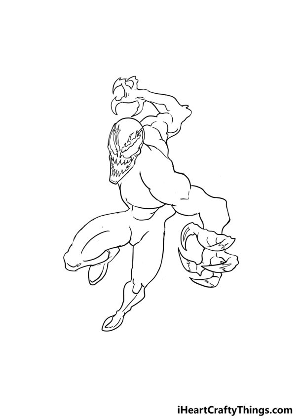 How To Draw Carnage Step By Step!