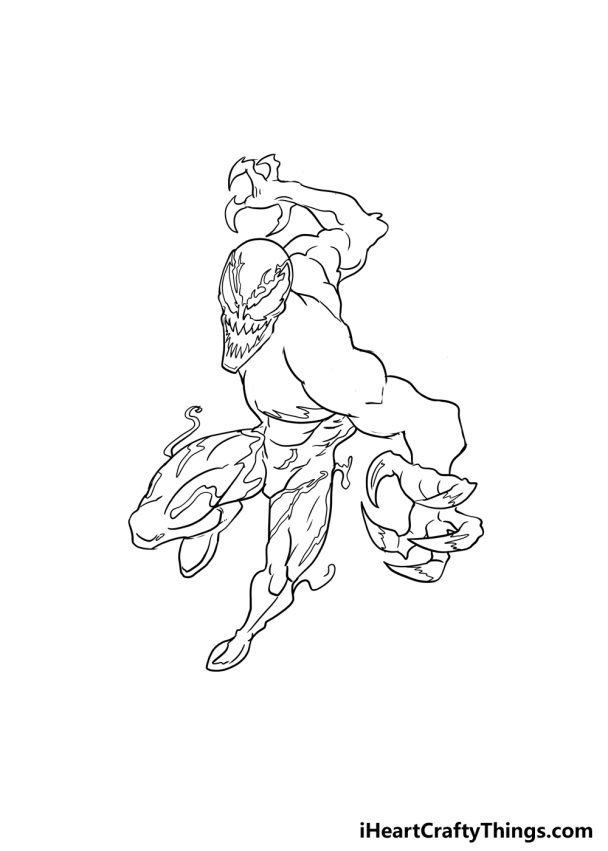 How To Draw Carnage Step By Step!