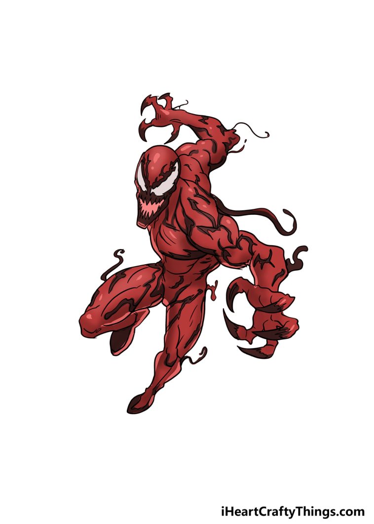 How To Draw Carnage Step By Step!