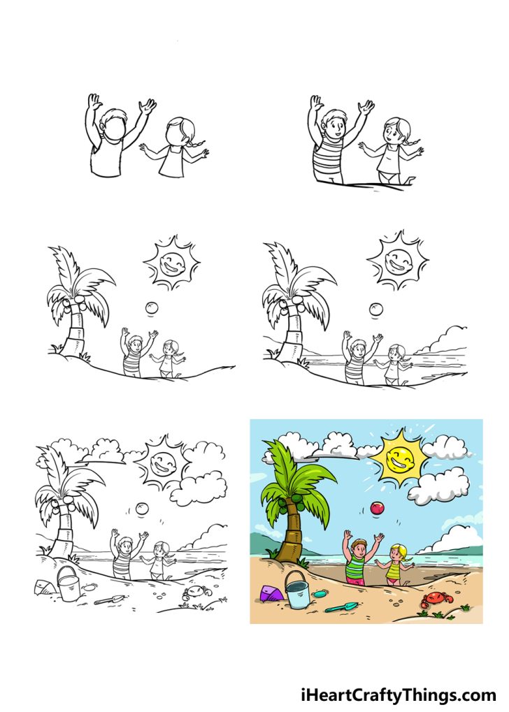 How To Draw Summer Step By Step!