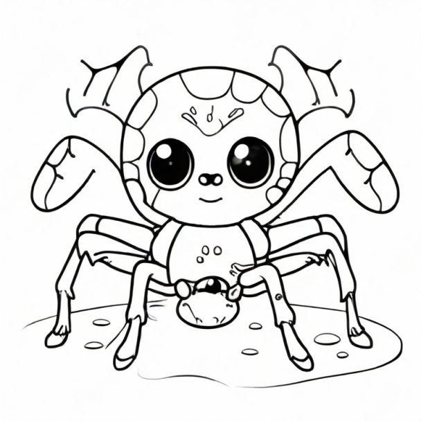 Spider Drawing - How To Draw A Spider Step By Step