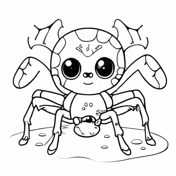 Spider Drawing - How To Draw A Spider Step By Step