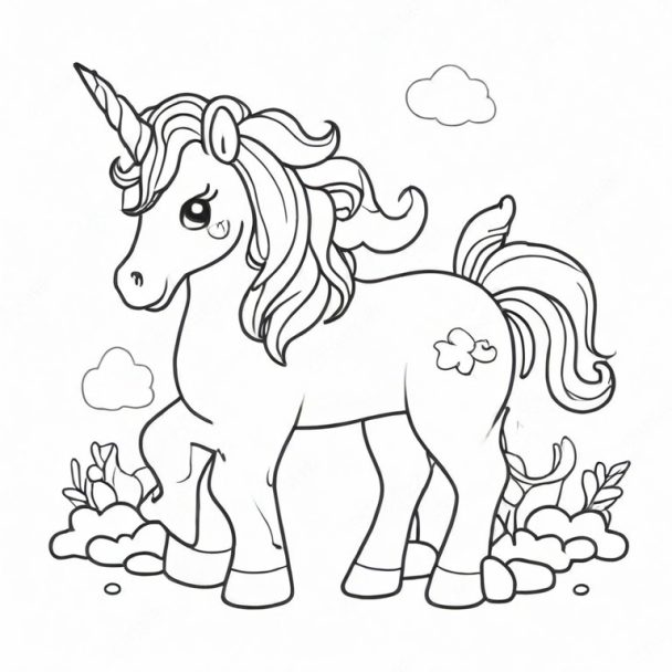 Unicorn Drawing - How To Draw A Unicorn Step By Step