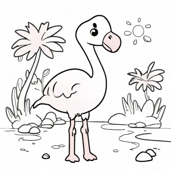 Flamingo Drawing - How To Draw A Flamingo Step By Step
