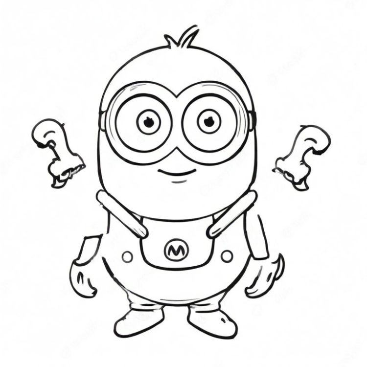 Minion Drawing - How To Draw A Minion Step By Step
