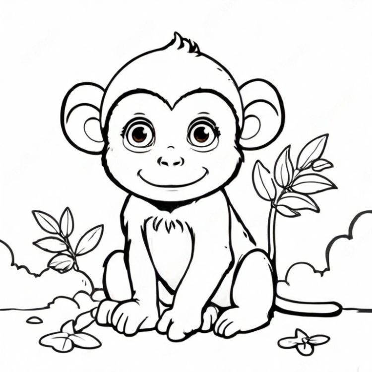 Monkey Drawing - How To Draw A Monkey Step By Step