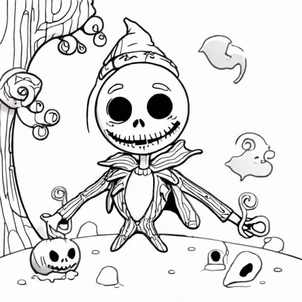 Nightmare Before Christmas Drawing - How To Draw A Nightmare Before ...