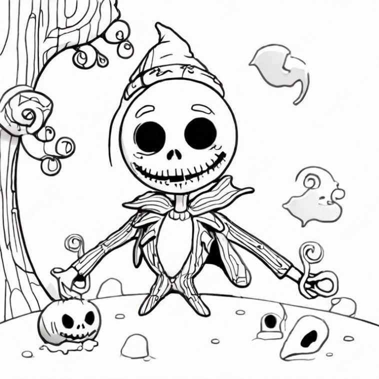Nightmare Before Christmas Drawing - How To Draw A Nightmare Before ...