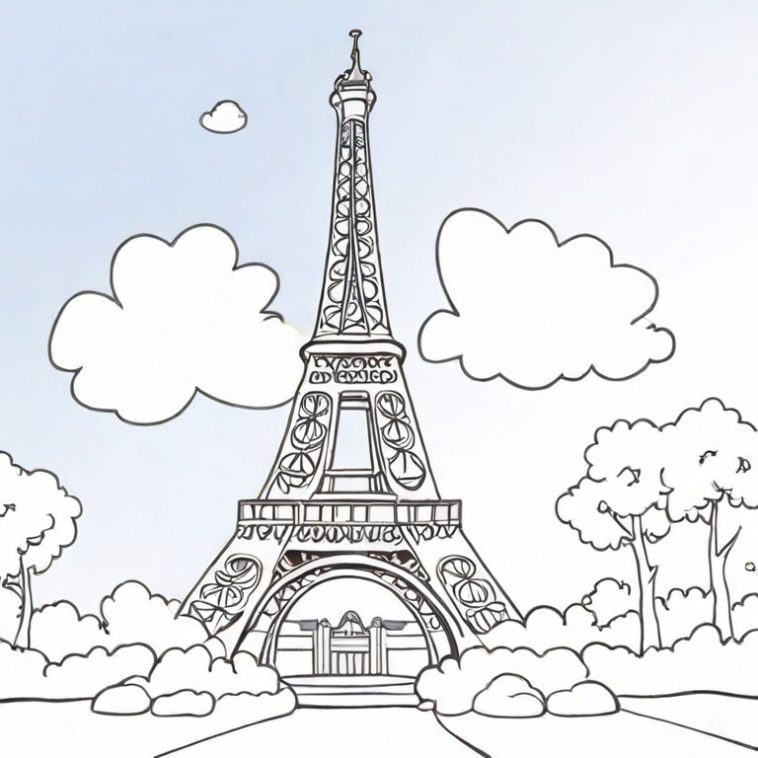 Eiffel Tower Drawing - How To Draw An Eiffel Tower Step By Step