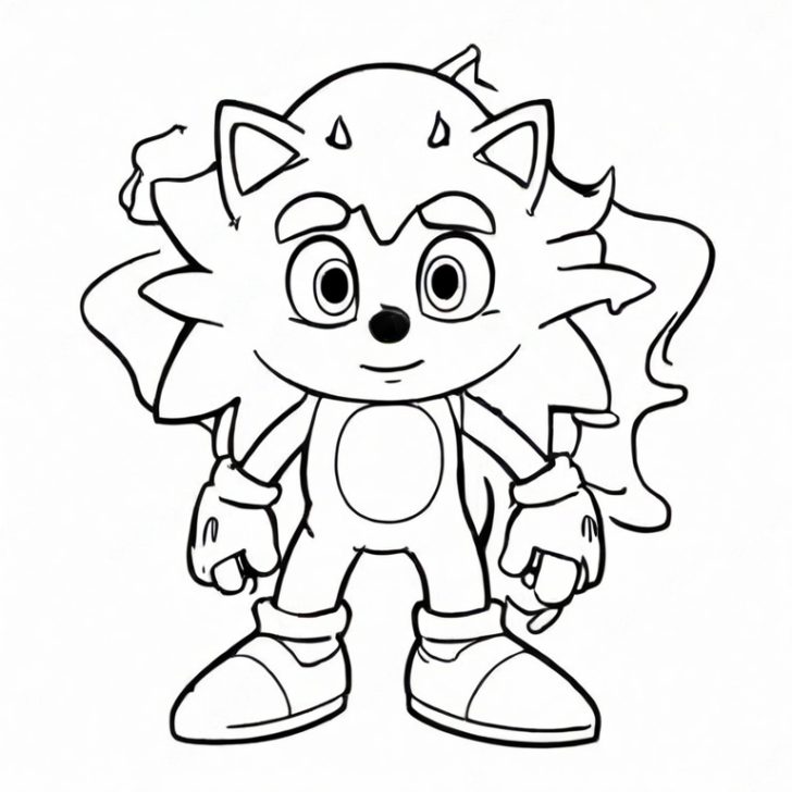 Sonic Drawing - How To Draw Sonic Step By Step