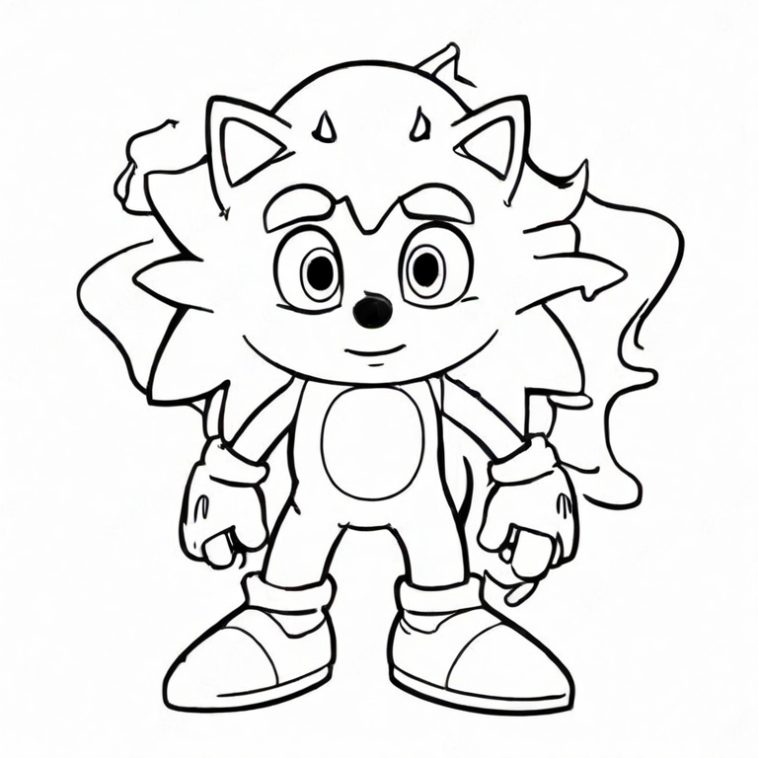 Sonic Drawing - How To Draw Sonic Step By Step