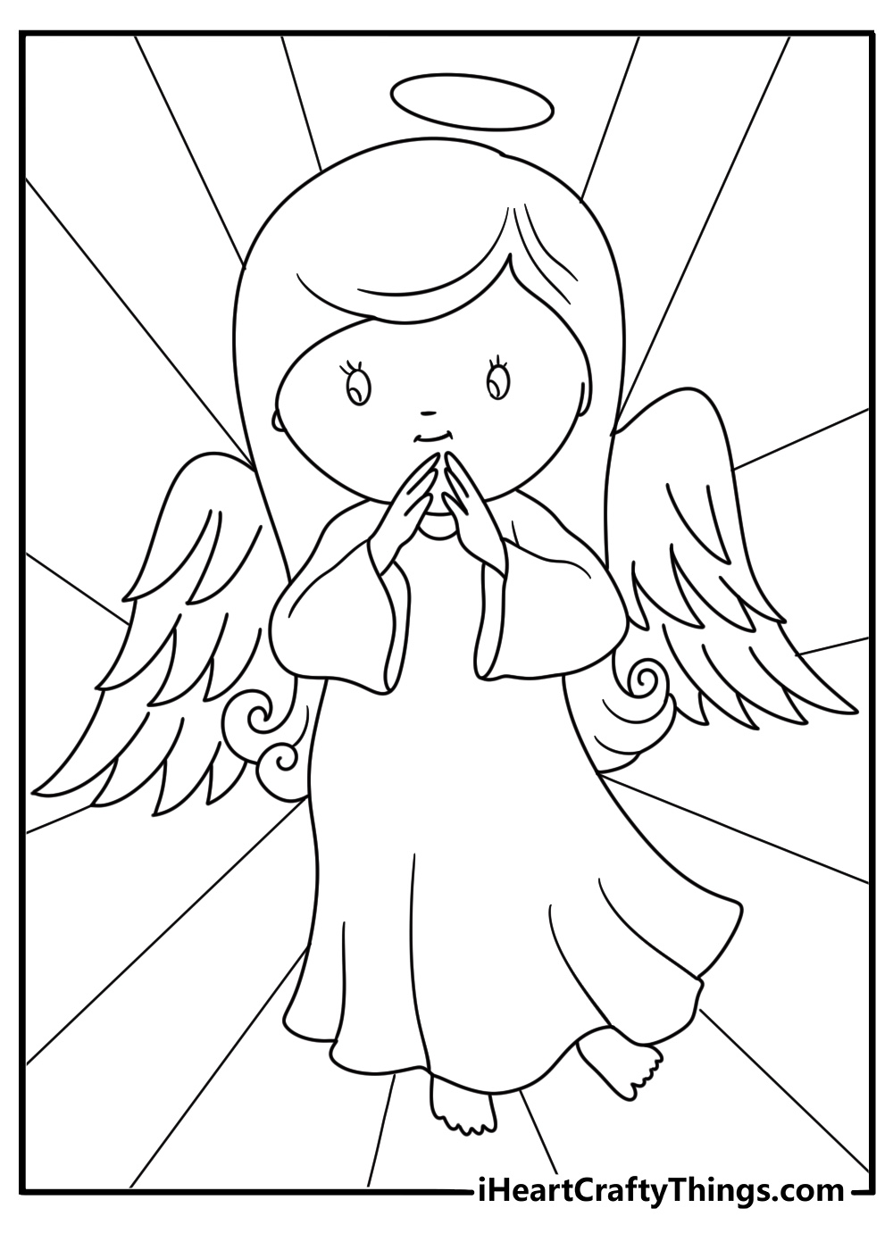 44+ Angel Coloring Pages: Printable PDF Sheets For Free