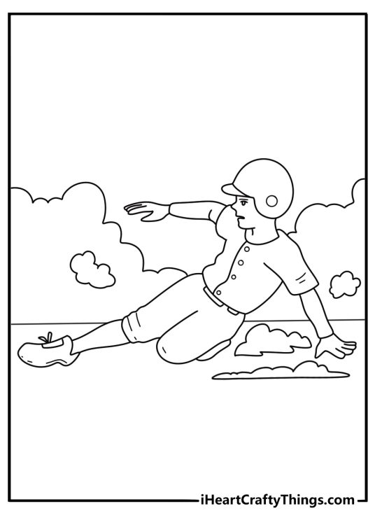 40 Free Baseball Coloring Pages (Easy Printable PDF Sheets)