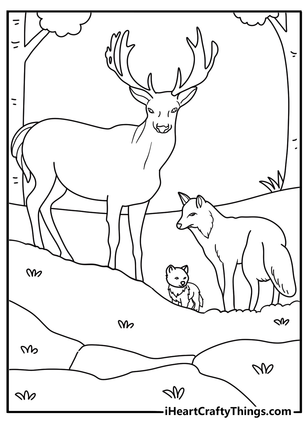 30+ Forest Animals Coloring Pages (100% Free Printables)
