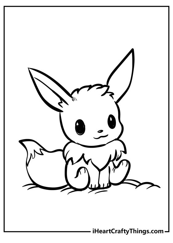 Eevee Pokemon Coloring Pages 100 Free Printables
