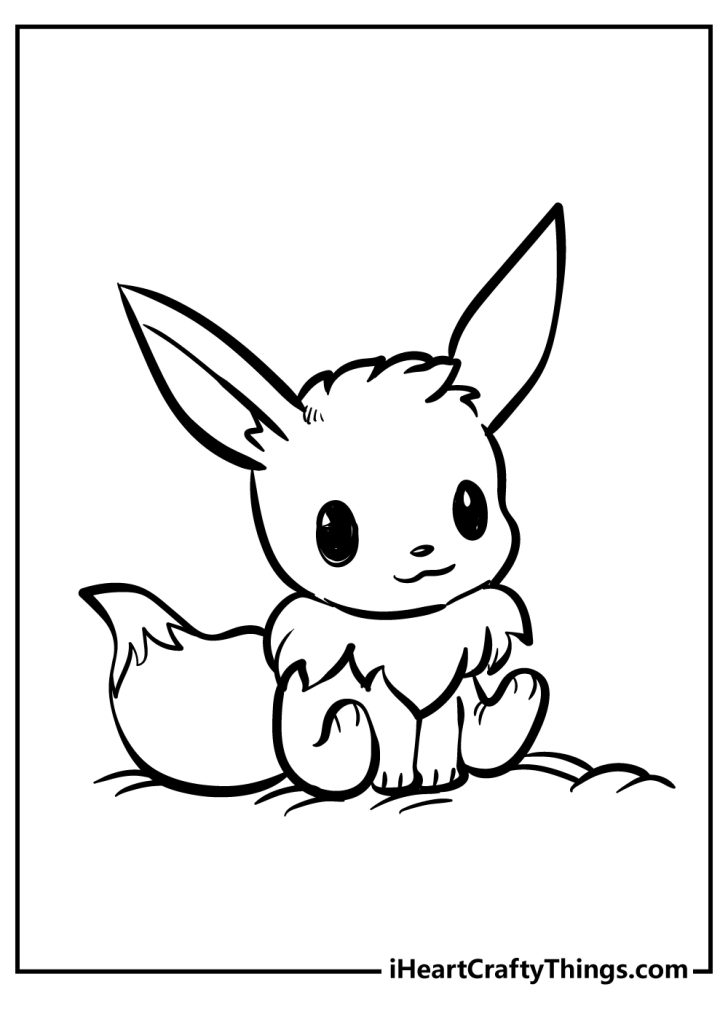 Eevee Pokemon Coloring Pages (100% Free Printables)
