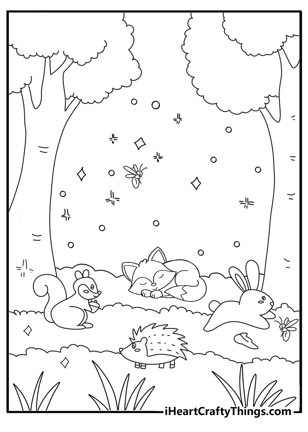 30+ Forest Animals Coloring Pages (100% Free Printables)