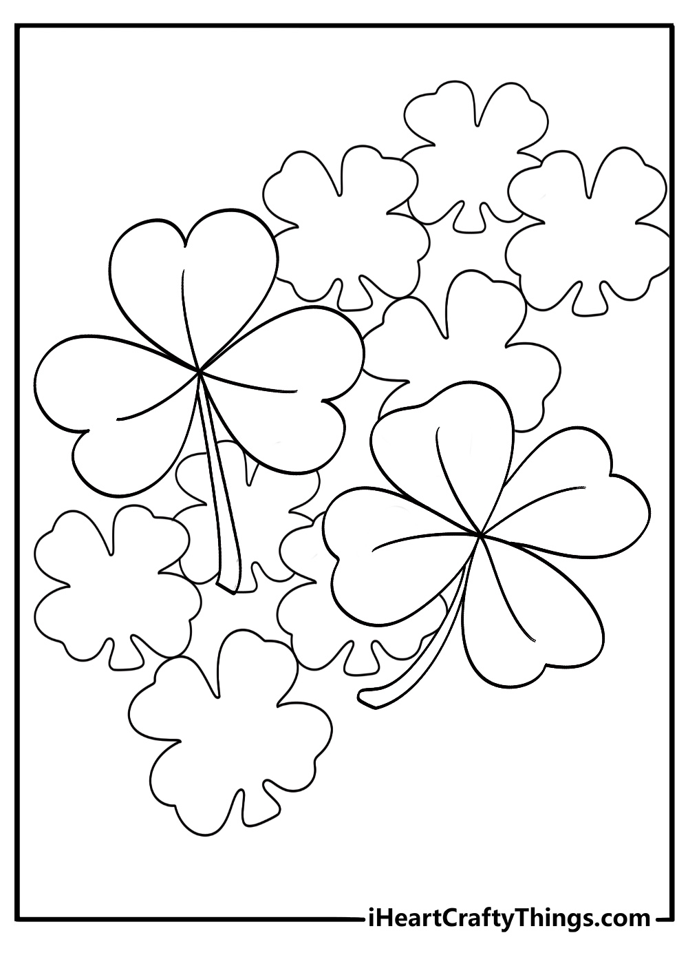 40 Free Shamrock Coloring Pages (Printable PDF Sheets)