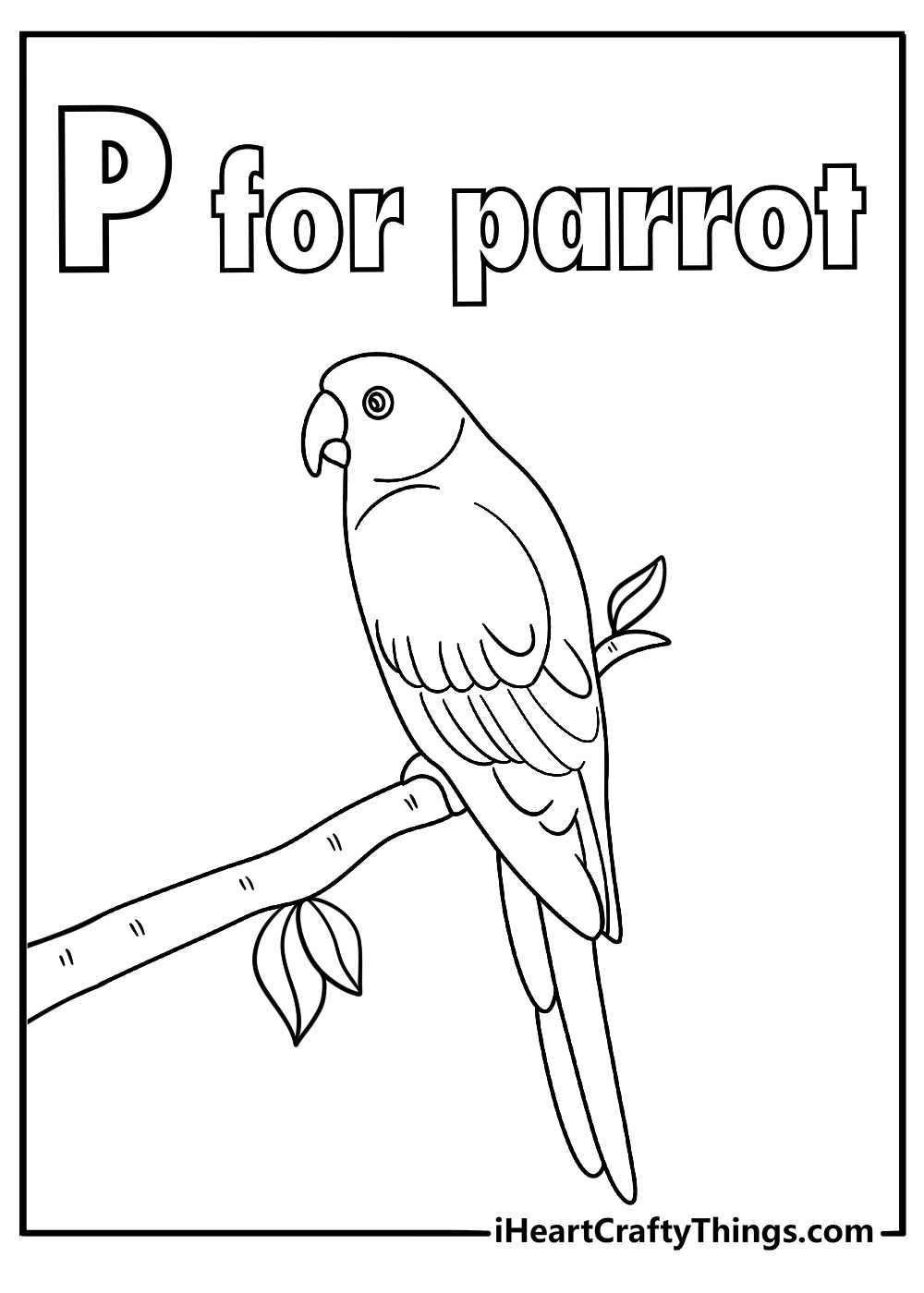 24+ Parrot Coloring Pages (100% Free PDF Printables)