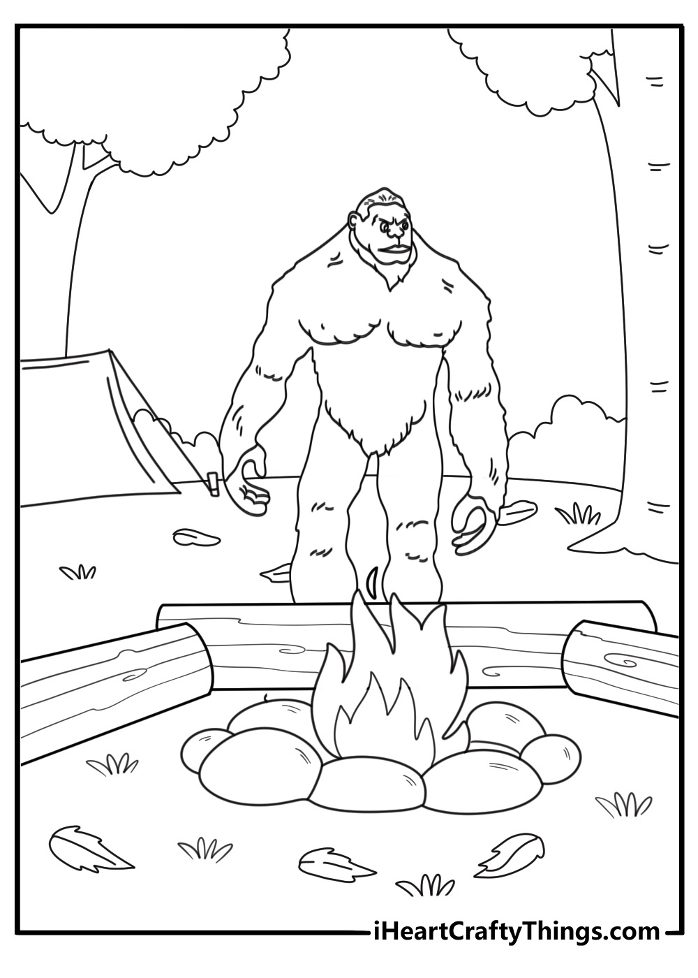 30 Bigfoot Coloring Pages (100% Free Printables)