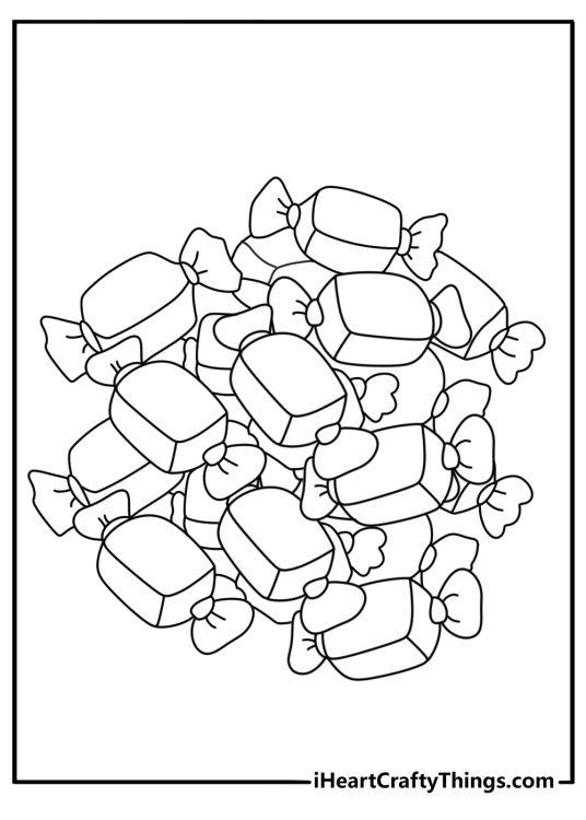 34 Free Candy Coloring Pages (Sweet Printable PDF Sheets)