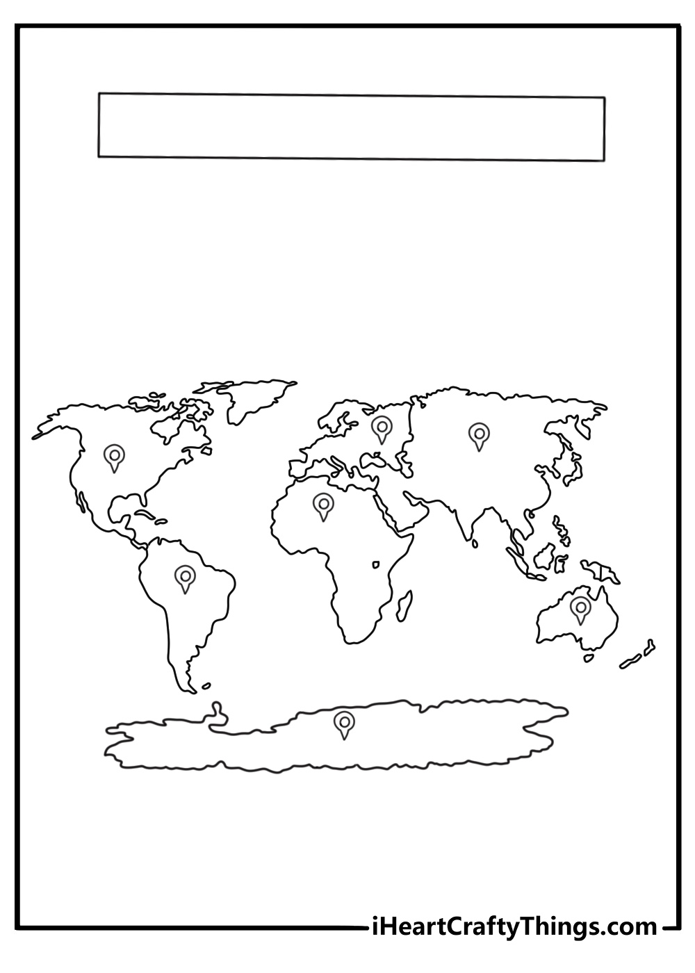30 Free World Map Coloring Pages (Easy PDF Printables)