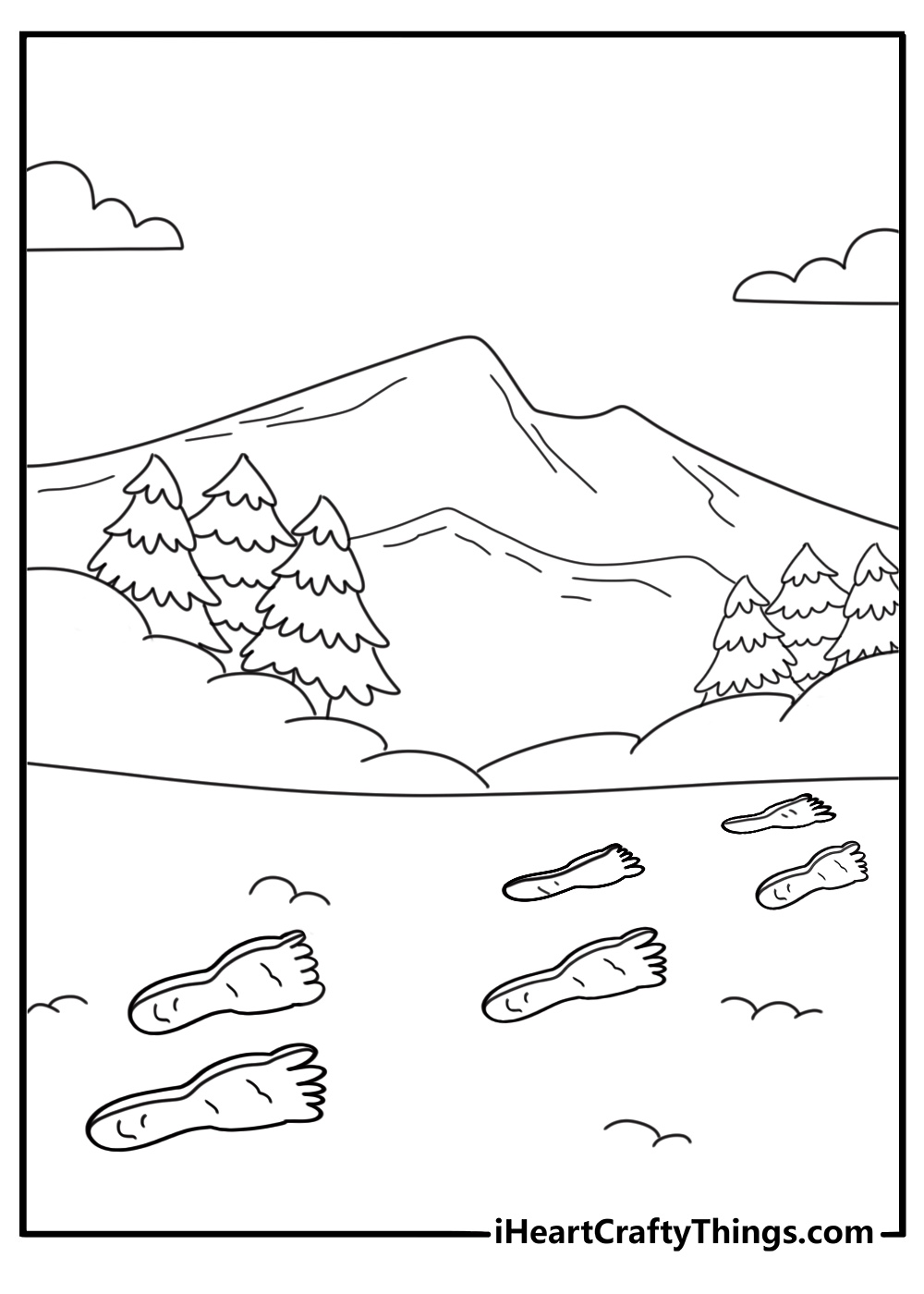 30 Bigfoot Coloring Pages (100% Free Printables)
