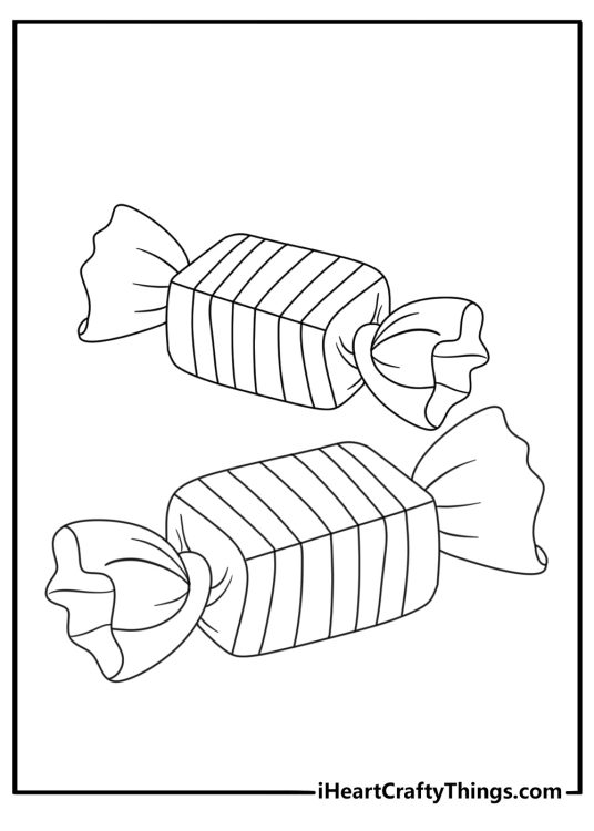 34 Free Candy Coloring Pages (Sweet Printable PDF Sheets)