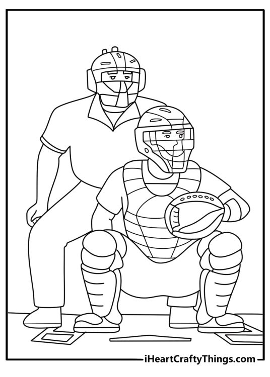 40 Free Baseball Coloring Pages (Easy Printable PDF Sheets)