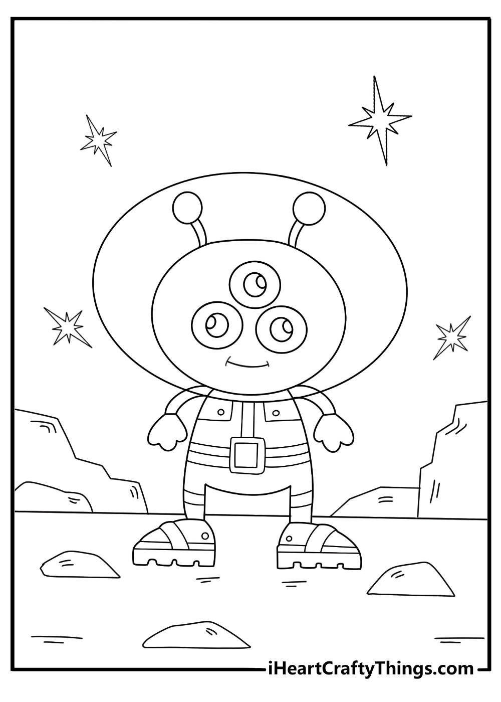 Alien Coloring Pages: 21 Free Printable Sheets For Kids