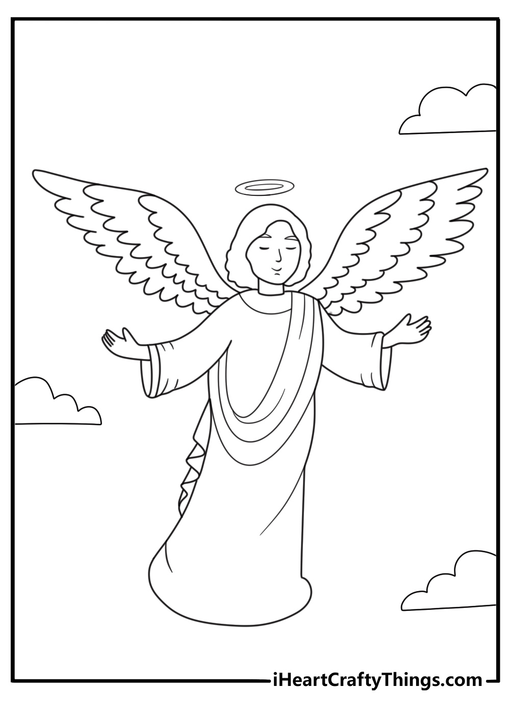 44+ Angel Coloring Pages: Printable PDF Sheets For Free
