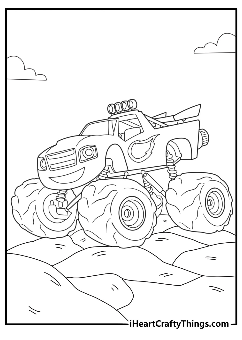 Blaze Coloring Pages (28 Free PDF Printables For Kids)