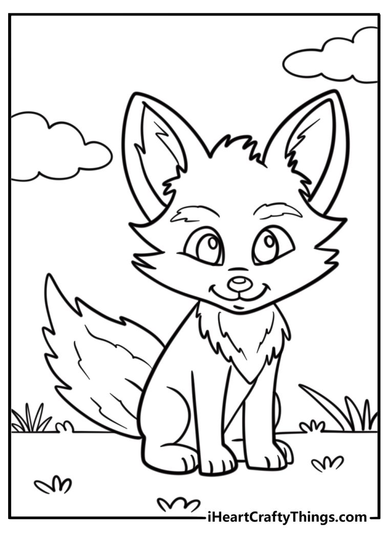 35 Easy Fox Coloring Pages (100% Free Printables)