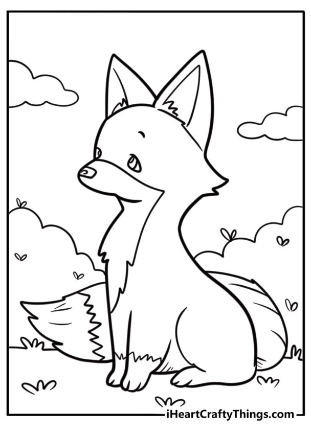 35 Easy Fox Coloring Pages (100% Free Printables)