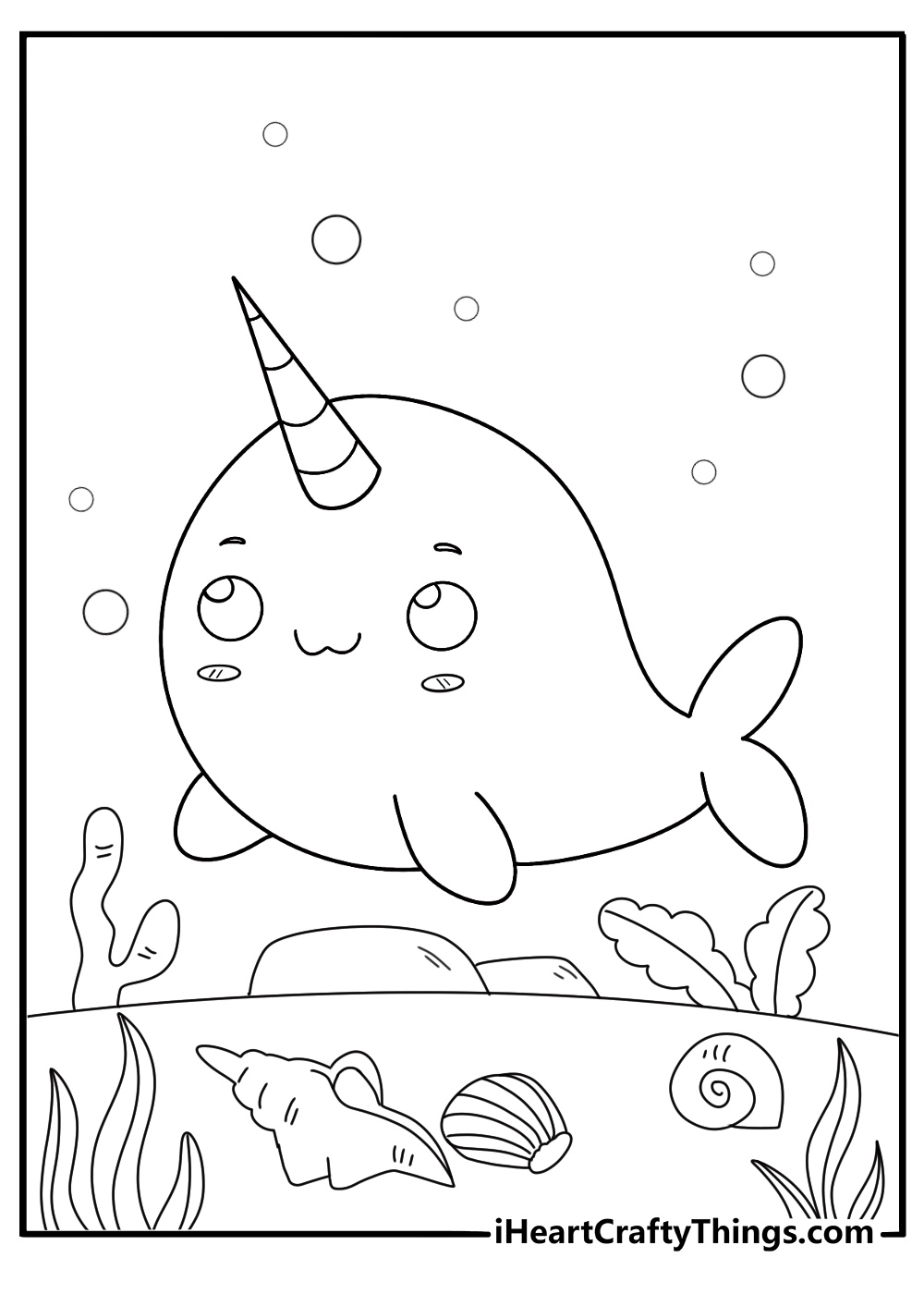 21 Narwhal Coloring Pages (100% Free Printables)