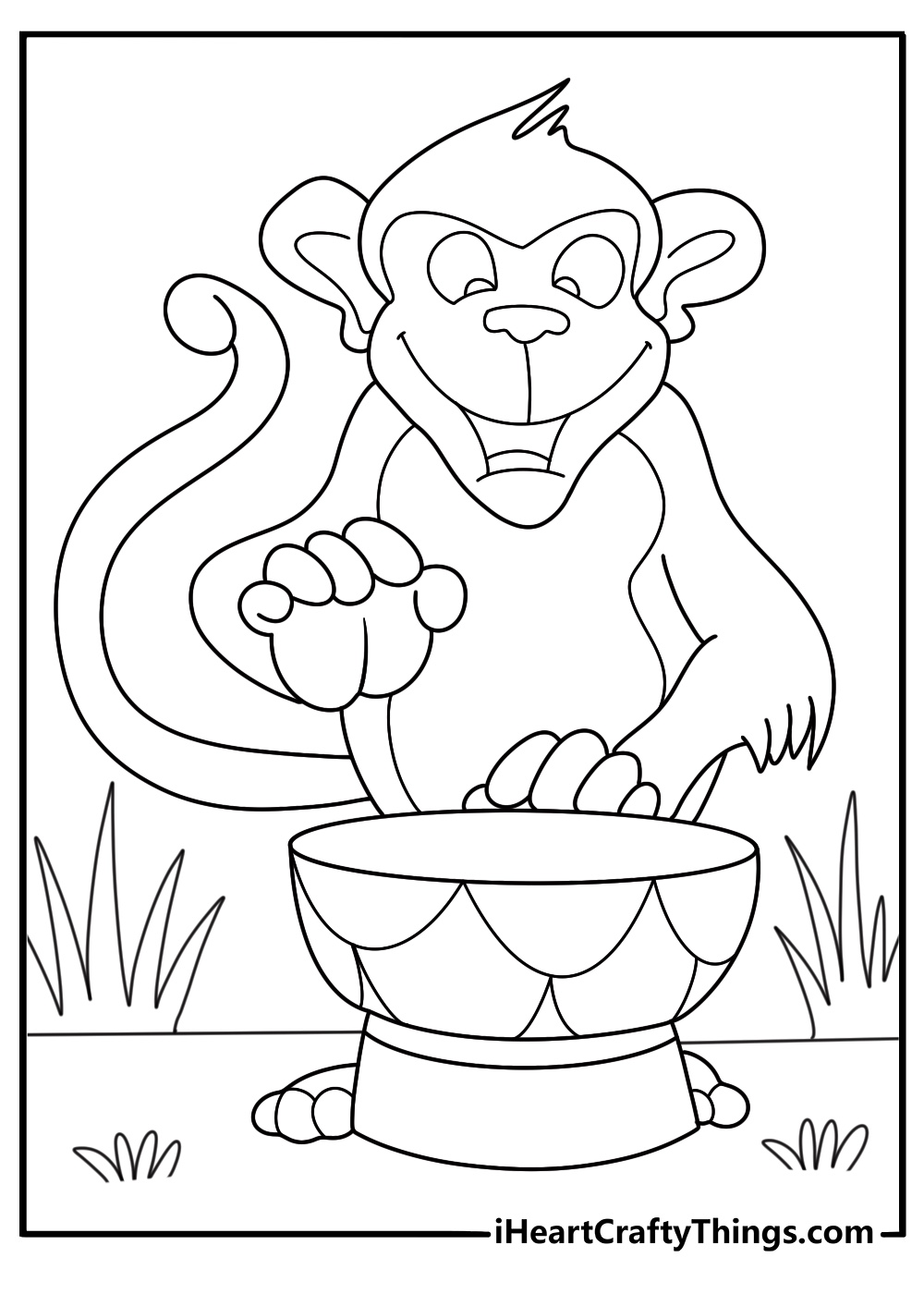 42 Monkey Coloring Pages (100% Free Printables)