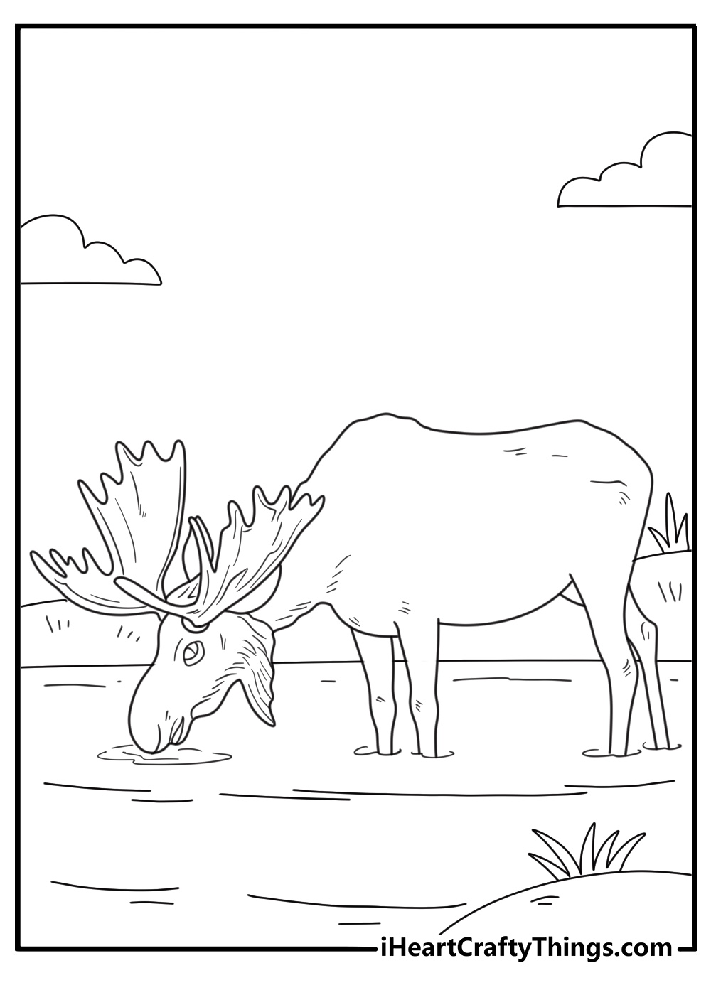 26 Moose Coloring Pages (100% Free Printables)