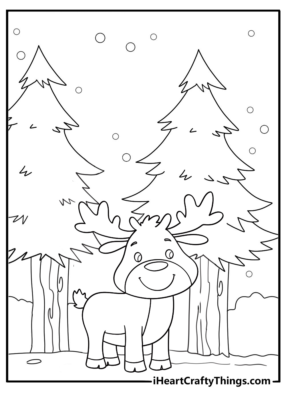 26 Moose Coloring Pages (100% Free Printables)
