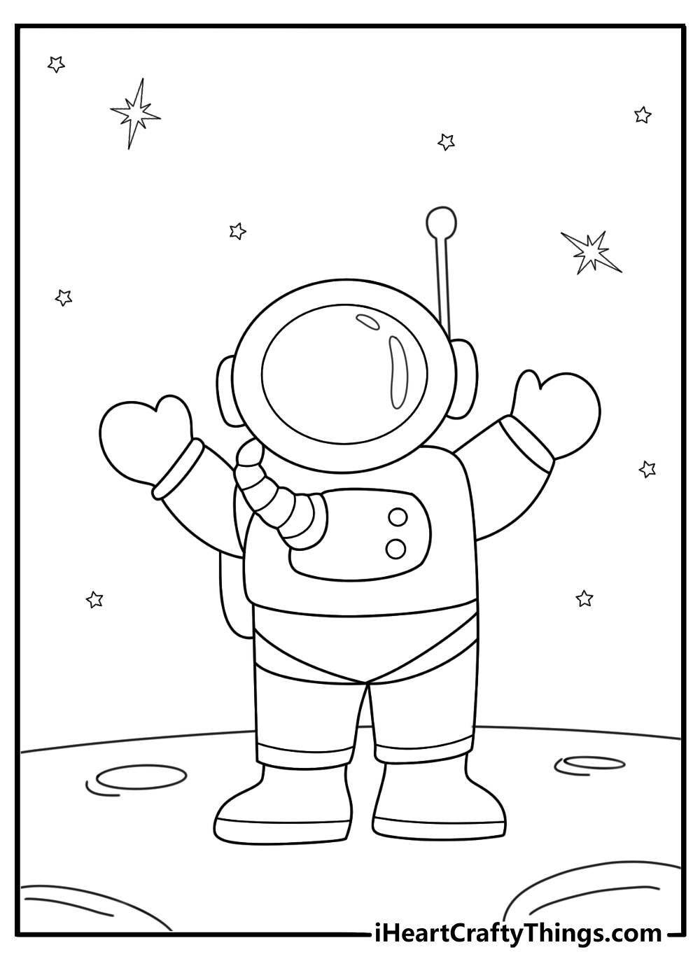 36+ Astronaut Coloring Pages (100% Free Printables)