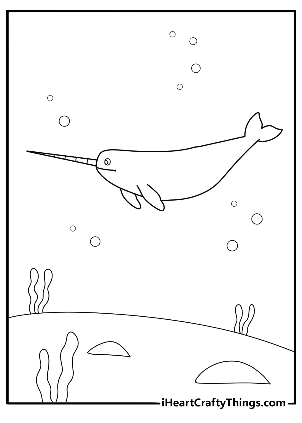 21 Narwhal Coloring Pages (100% Free Printables)