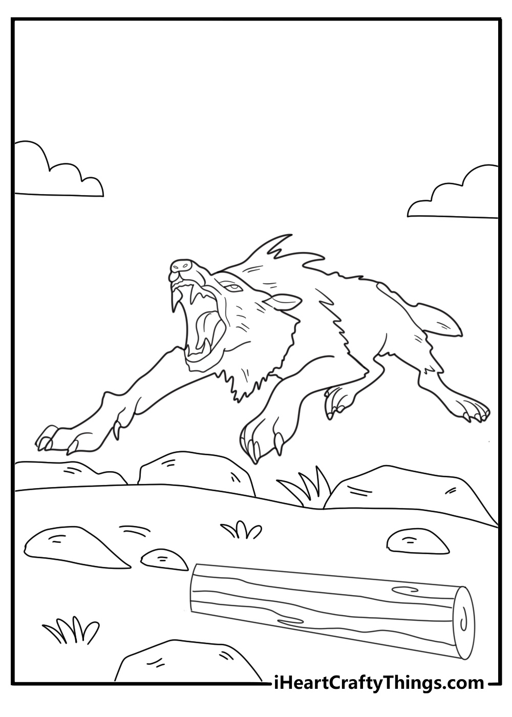 Werewolf Coloring Pages: 30 Free Printable PDF Sheets